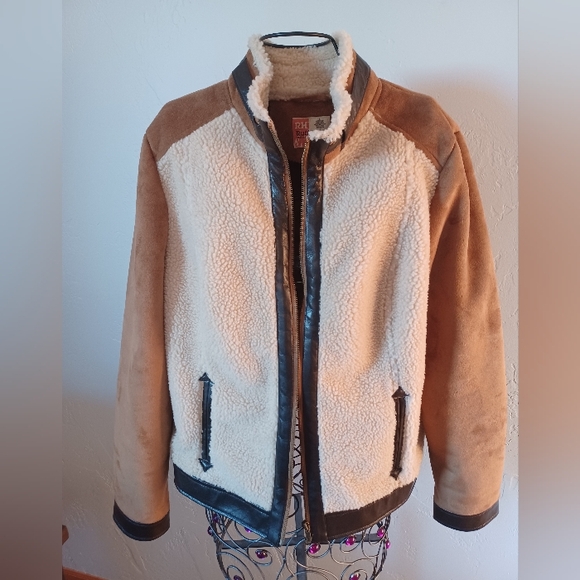 Ruff Hewn | Jackets & Coats | Ruff Hewn Faux Suede And Sherpa Jacket ...